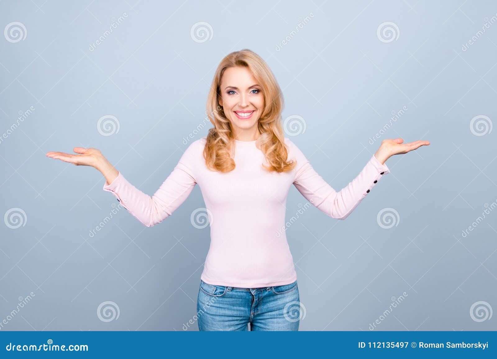 Concept of Having a Choice between Two Things, Objects. Portrait Stock ...