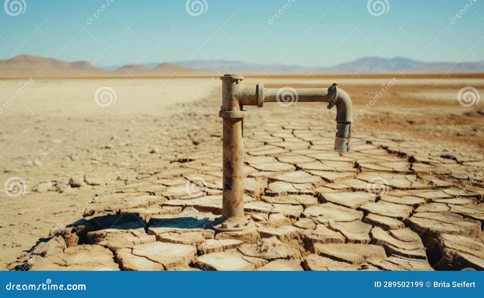 Concept of Having Not Enough Water. Climatic Change Stock Illustration ...
