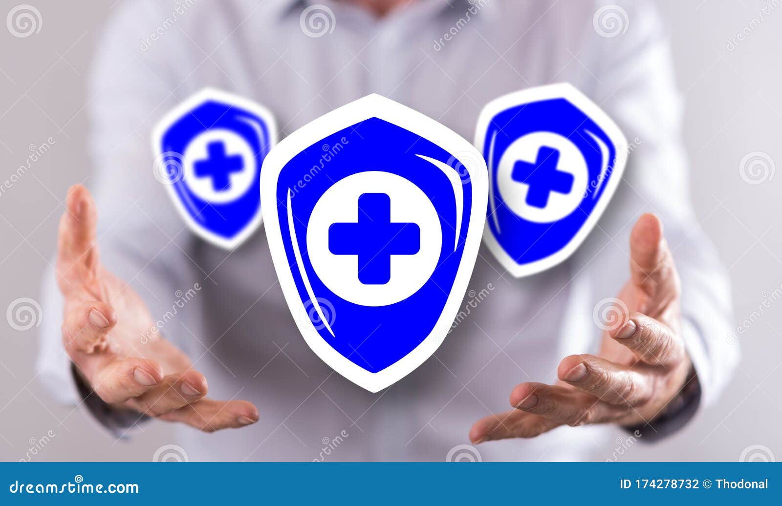 Concept of Health Protection Stock Photo - Image of hand, security ...
