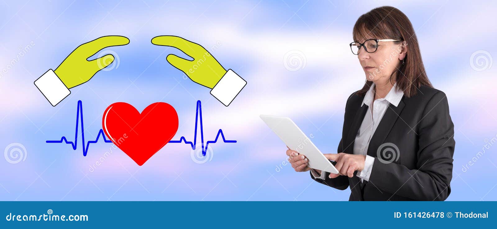 Concept of Health Protection Stock Photo - Image of hospital, heart ...