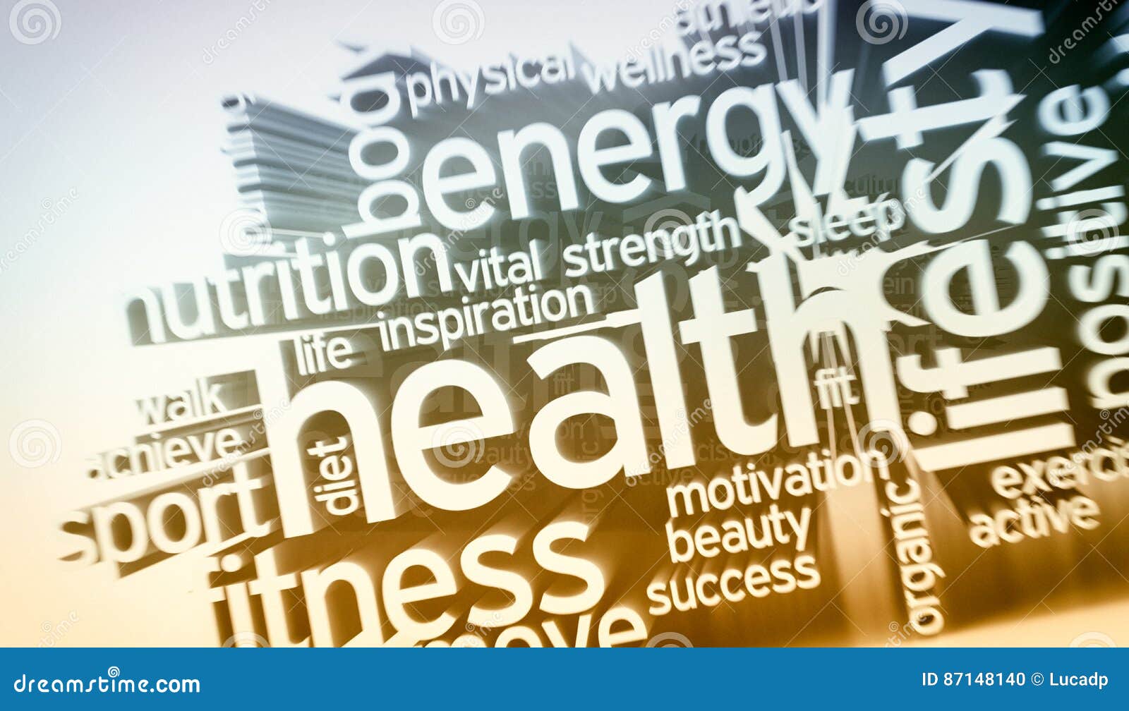 Concept of Health and Wellness Stock Illustration - Illustration of ...