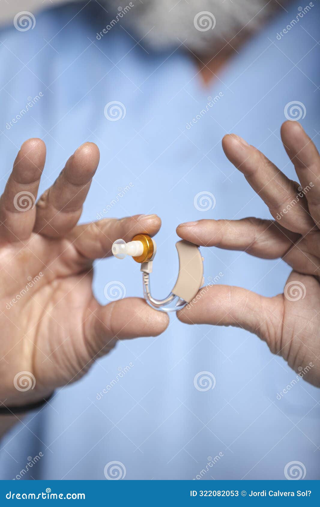 Concept of Hearing Aids for Deafness, Health Care Stock Image - Image ...