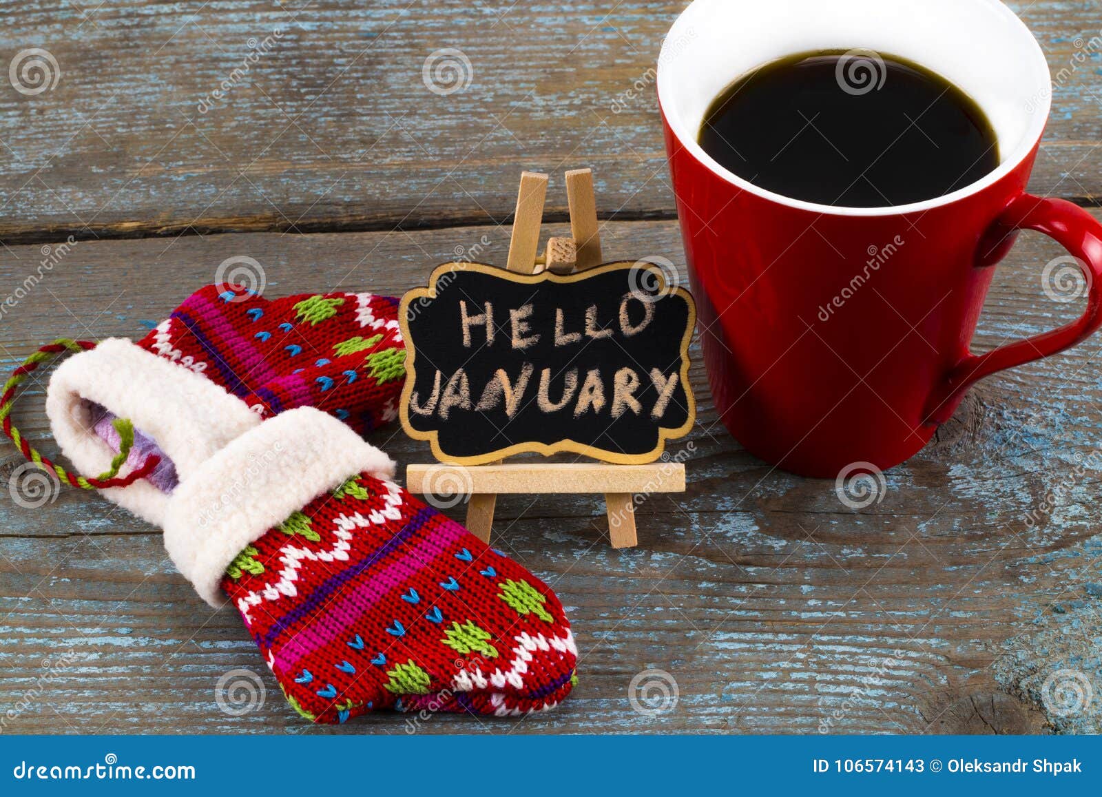 Hello January - Business Concept With Text - Written On Sticker Pinned ...