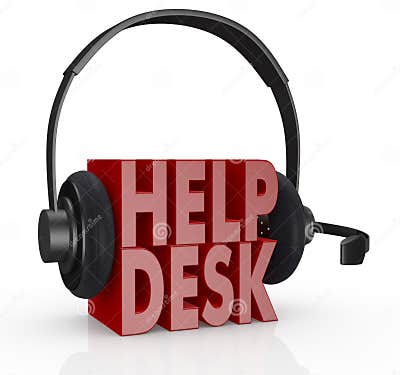 Concept of Help Desk Service Stock Illustration - Illustration of ...