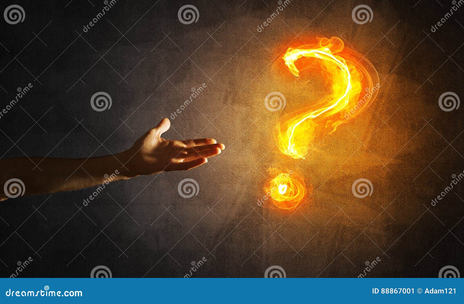 Burning Question Mark Royalty-Free Stock Photography | CartoonDealer ...