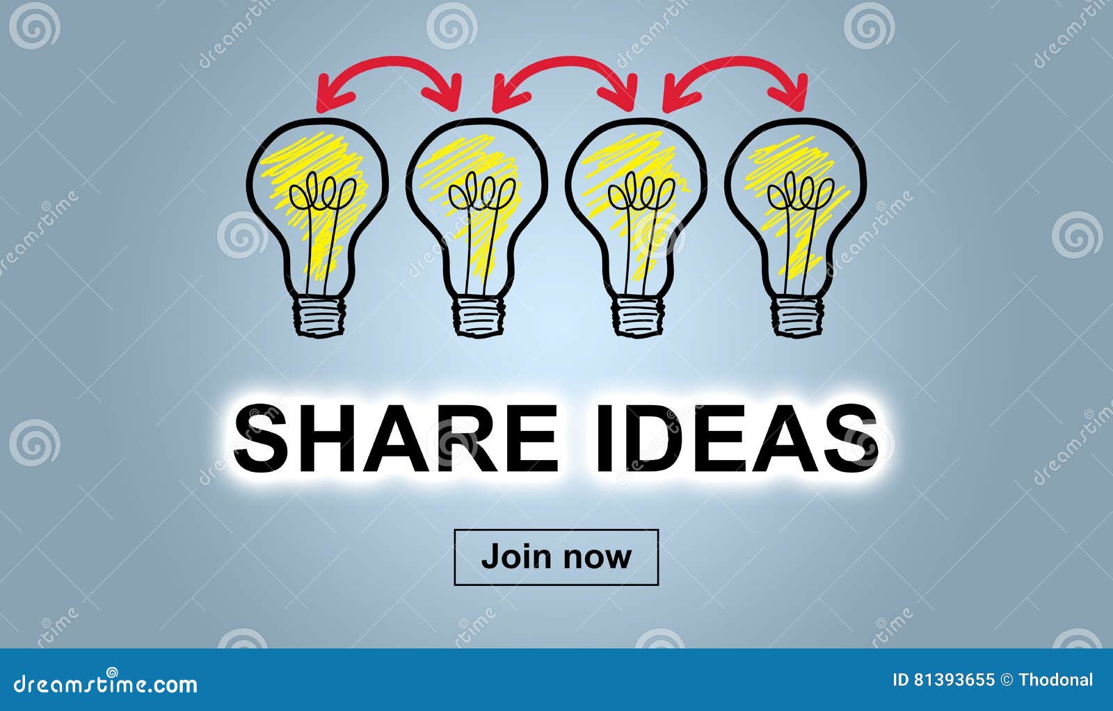 Concept Het Delen Van Ideeën Stock Illustratie - Illustration of ...