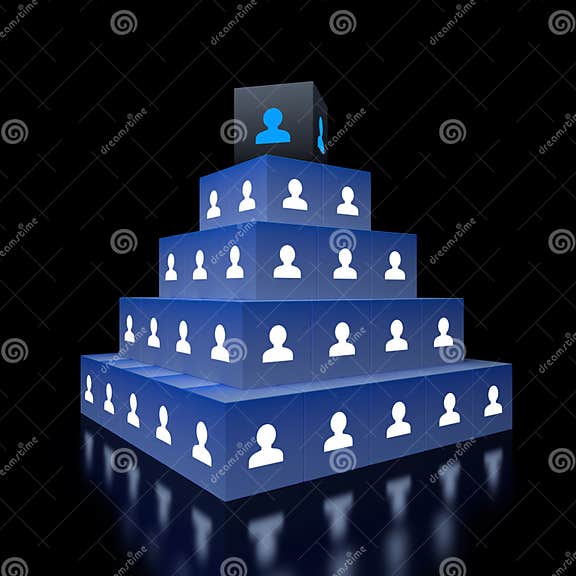 Concept of hierarchy stock illustration. Illustration of management ...