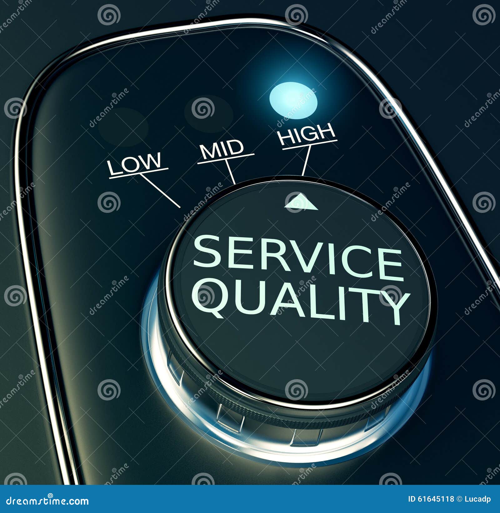 Concept of High Service Quality Stock Illustration - Illustration of ...