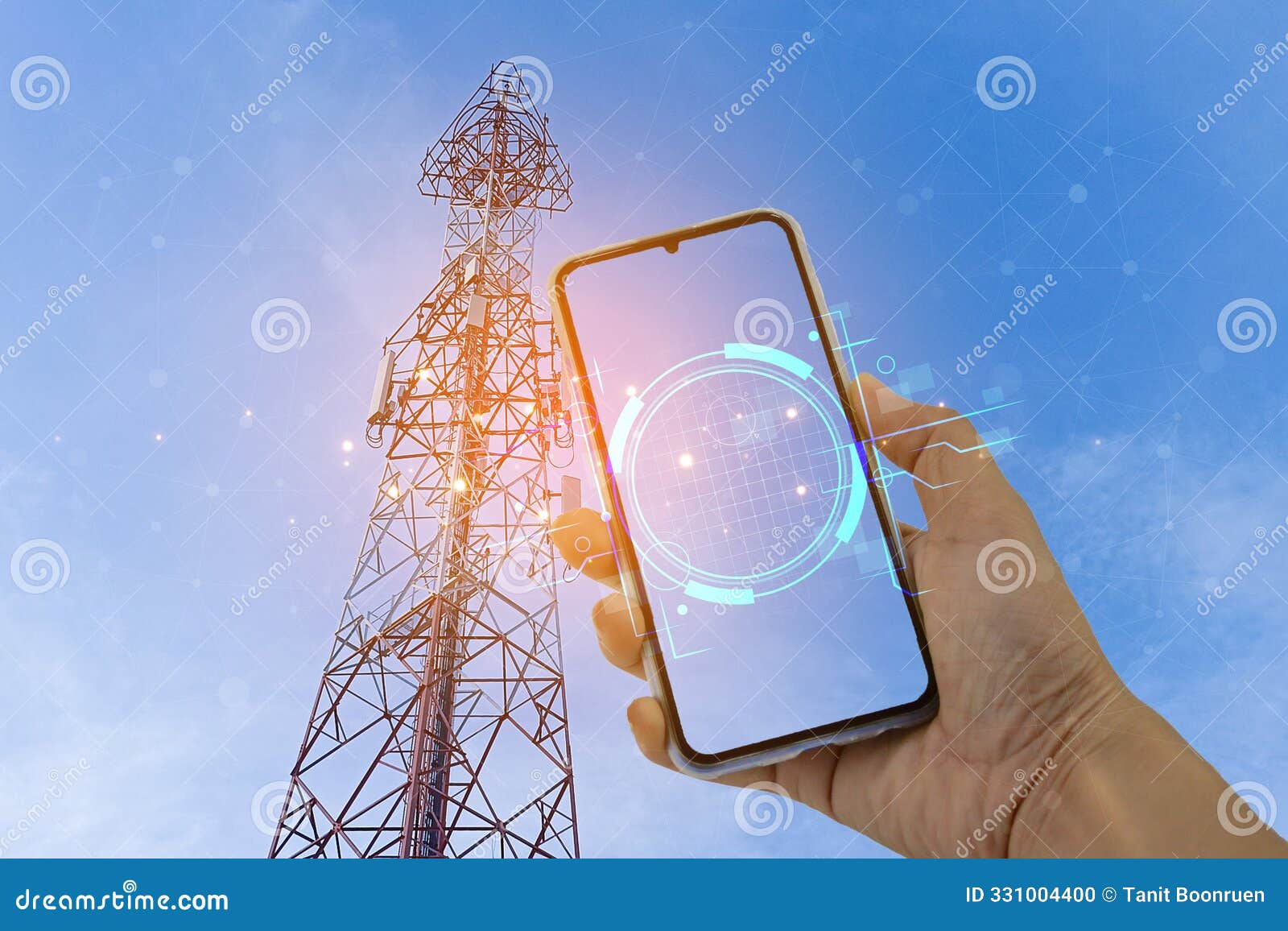 Concept of High-speed Communication, 5G and 6G Technology Stock Photo ...