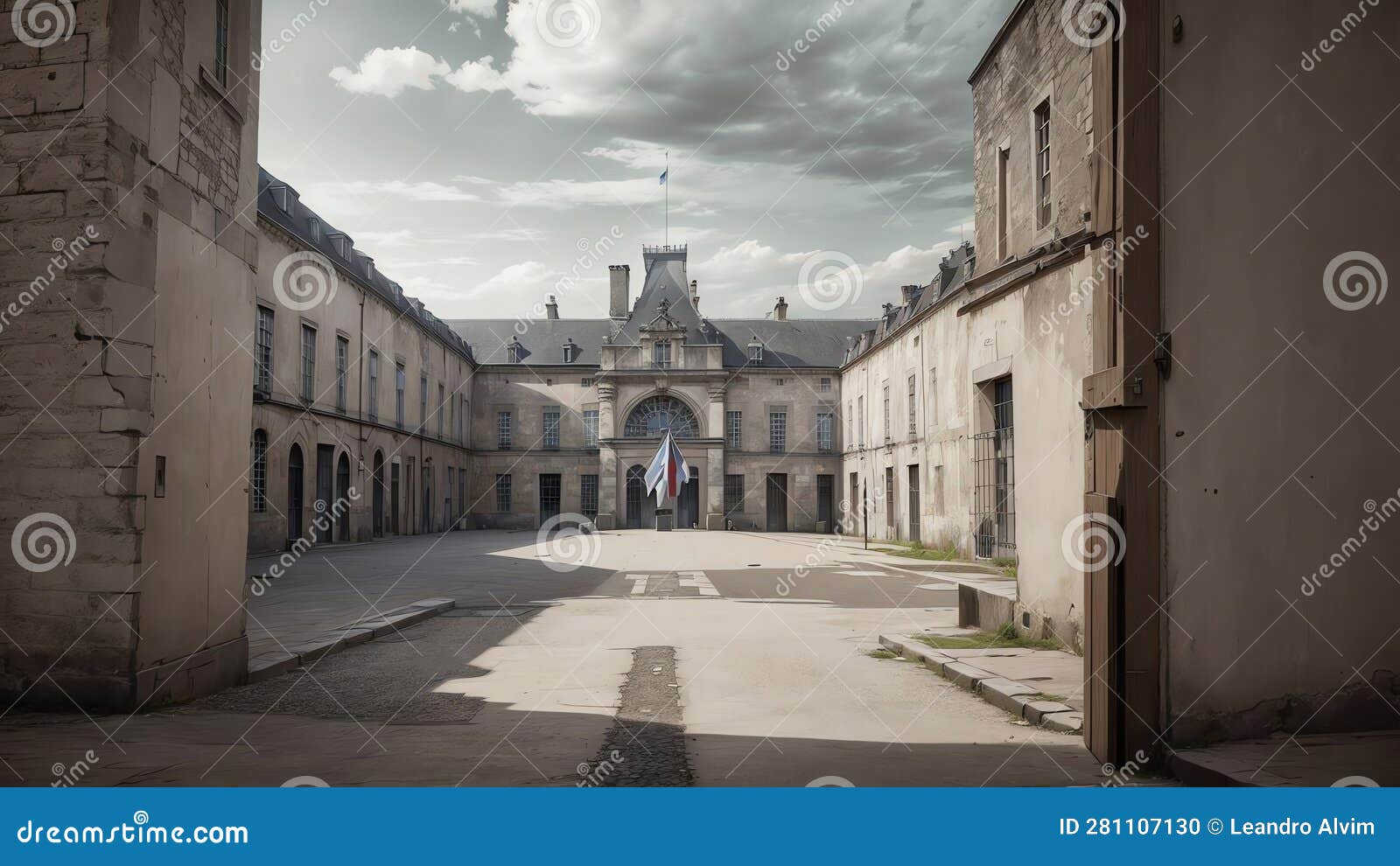 Historical Photograph of the Bastille Prison on Bastille Day.AI ...