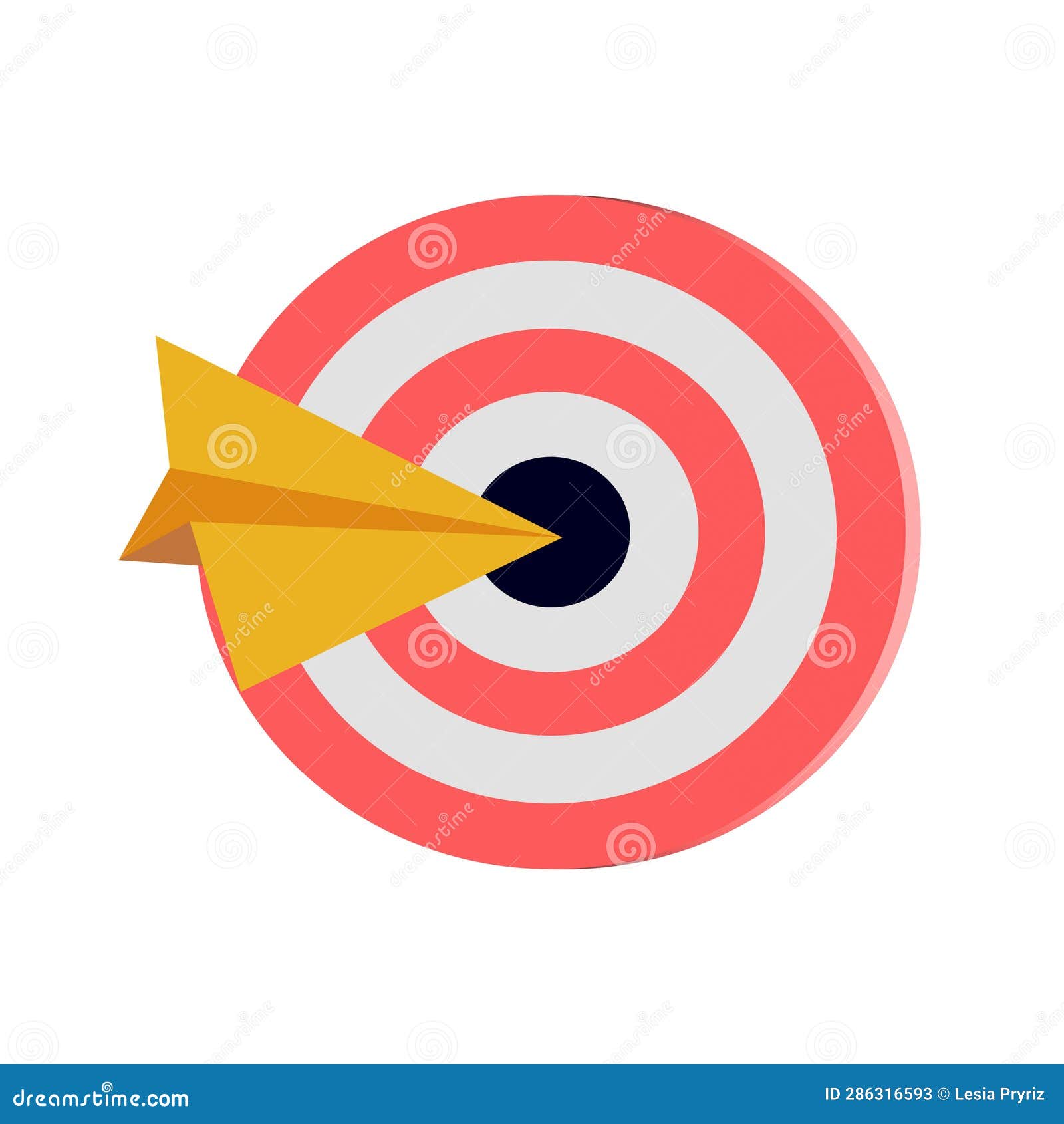 The Concept of Hitting the Target, Targeting, Advertising Stock Vector ...
