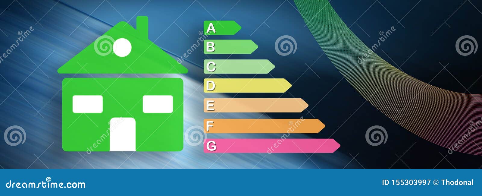 Concept of Home Energy Efficiency Stock Illustration - Illustration of ...