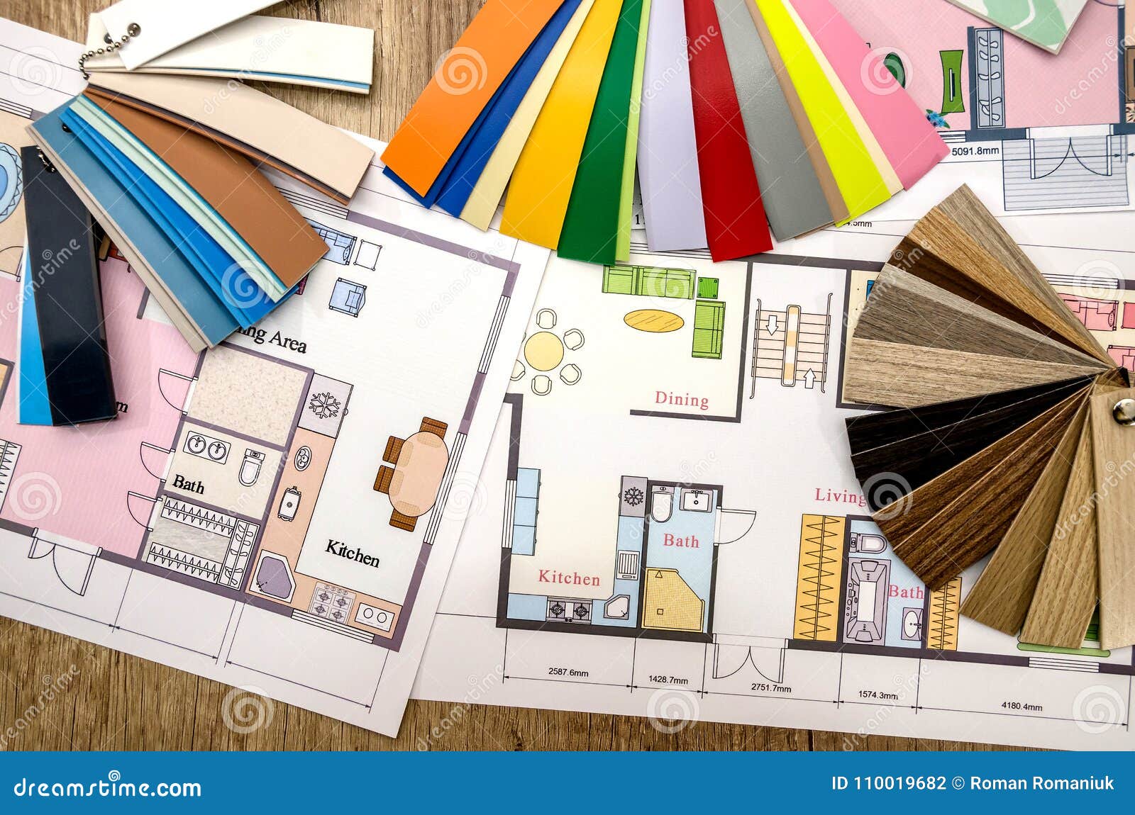 Home Plan and Color Palette Stock Photo - Image of home, plan: 110019682