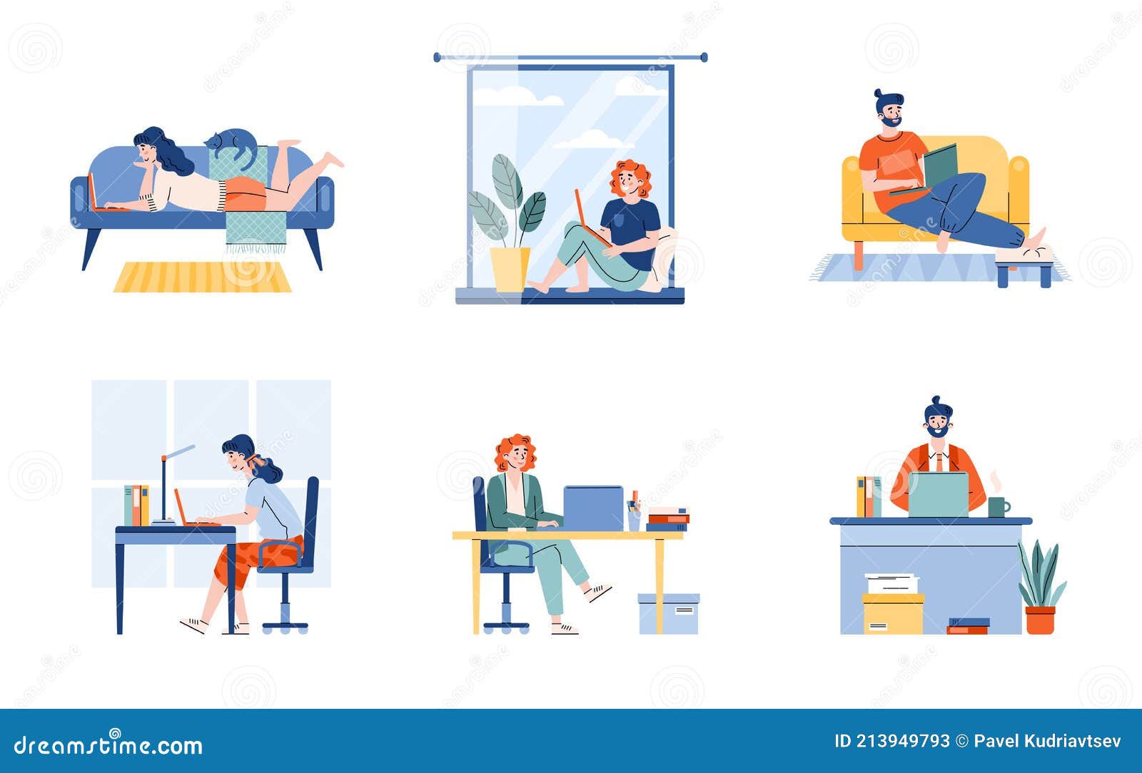 People Comparing A With B Vector. Balance Of Mind And Emotions. Mix ...