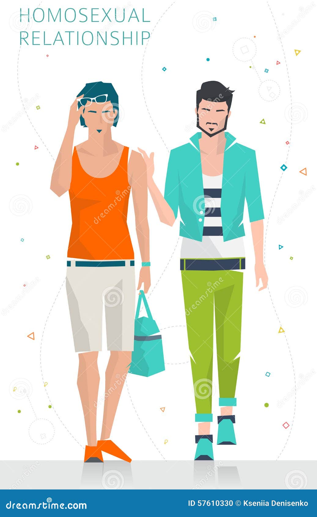 Concept of Homosexual Relationship Stock Vector - Illustration of ...