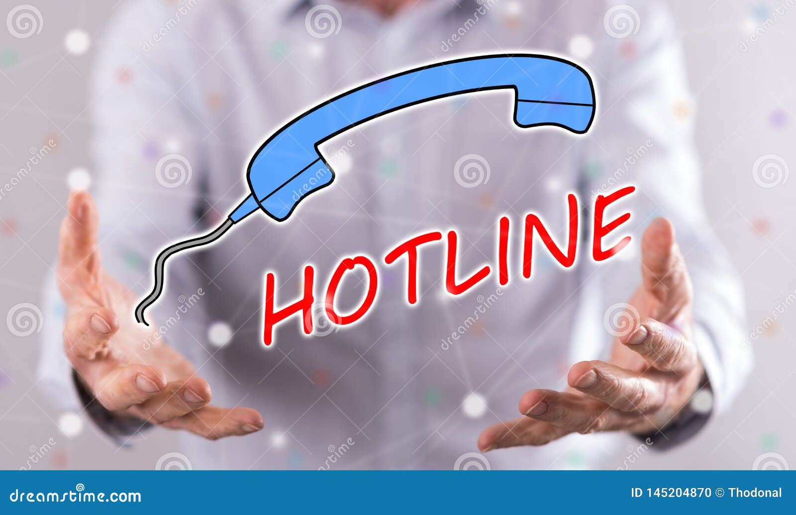 Concept of hotline stock photo. Image of concept, symbol - 145204870