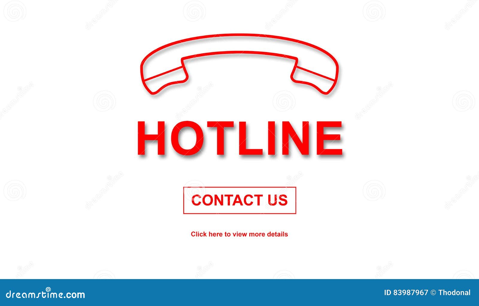 Concept of hotline stock illustration. Illustration of call - 83987967