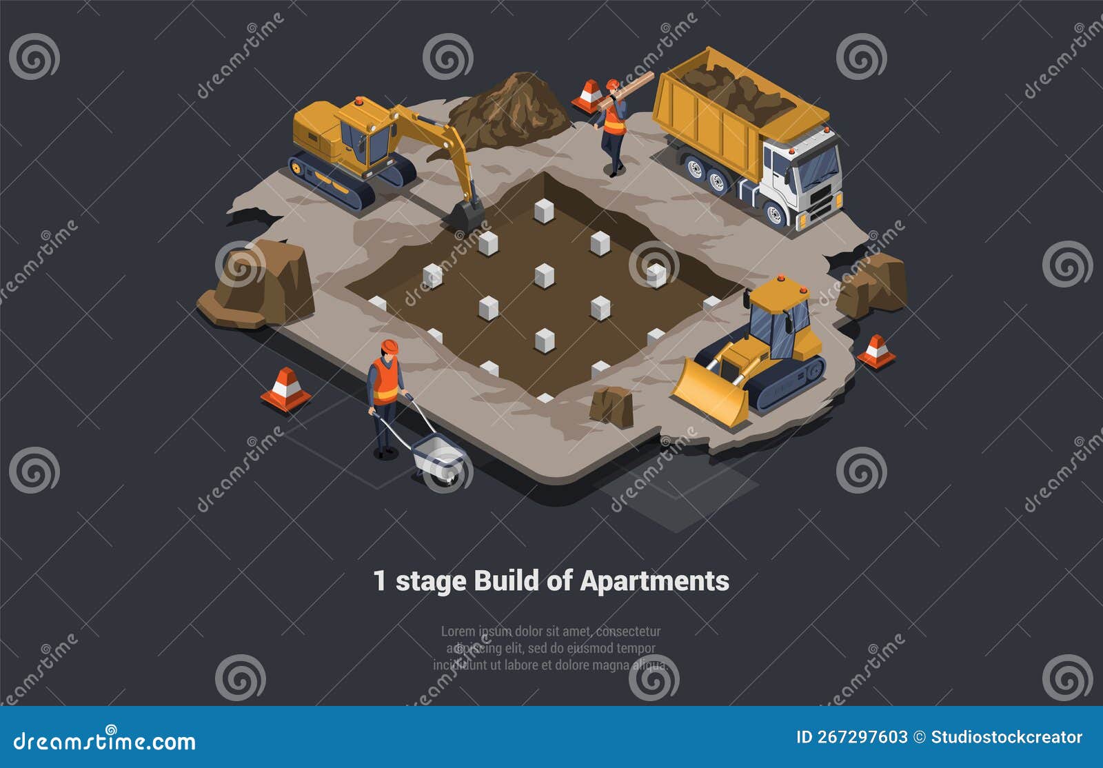 Bulldozer Isometric Style Isolated. Agrimotor 3d Model. Tractor Vector ... Bulldozer Isometric Style Isolated. Agrimotor 3d Model. Tractor Vector ...