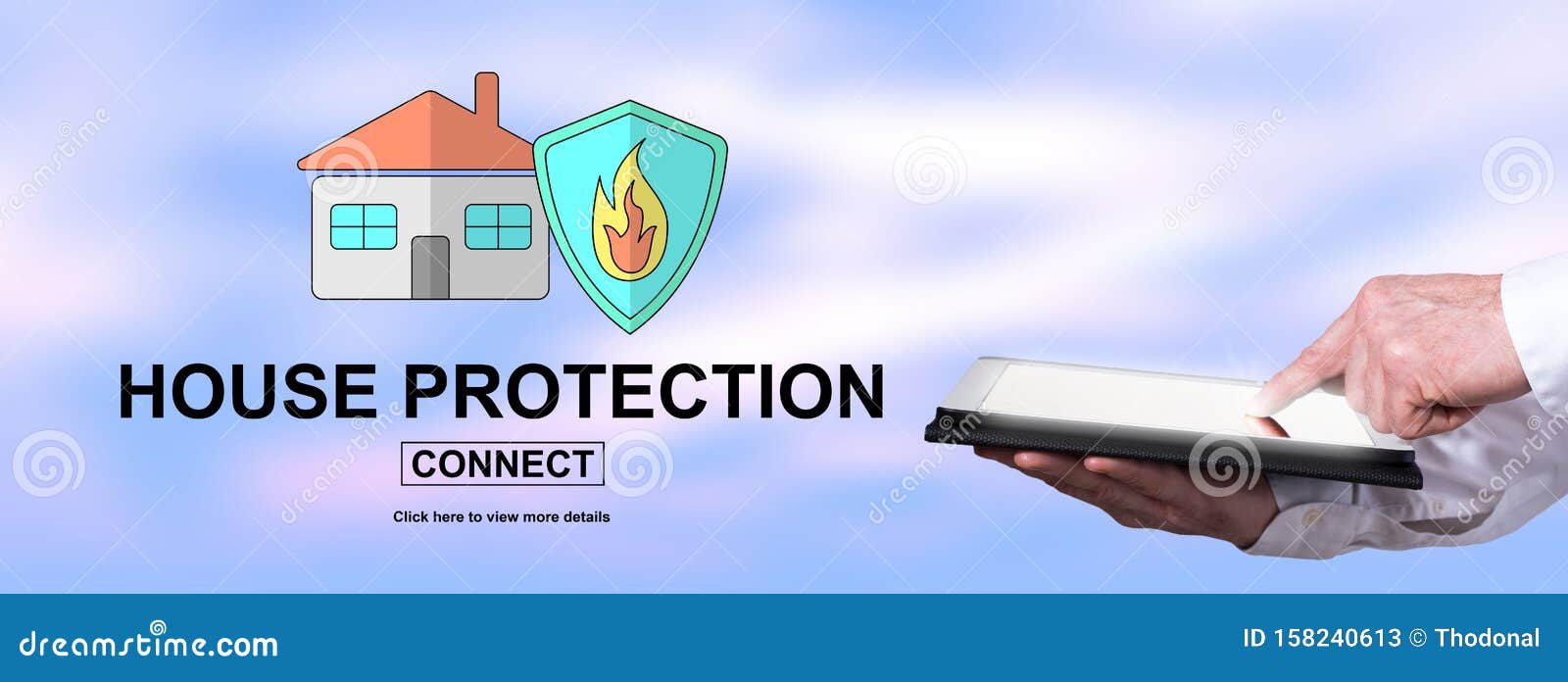 Concept of House Protection Stock Image - Image of home, house: 158240613