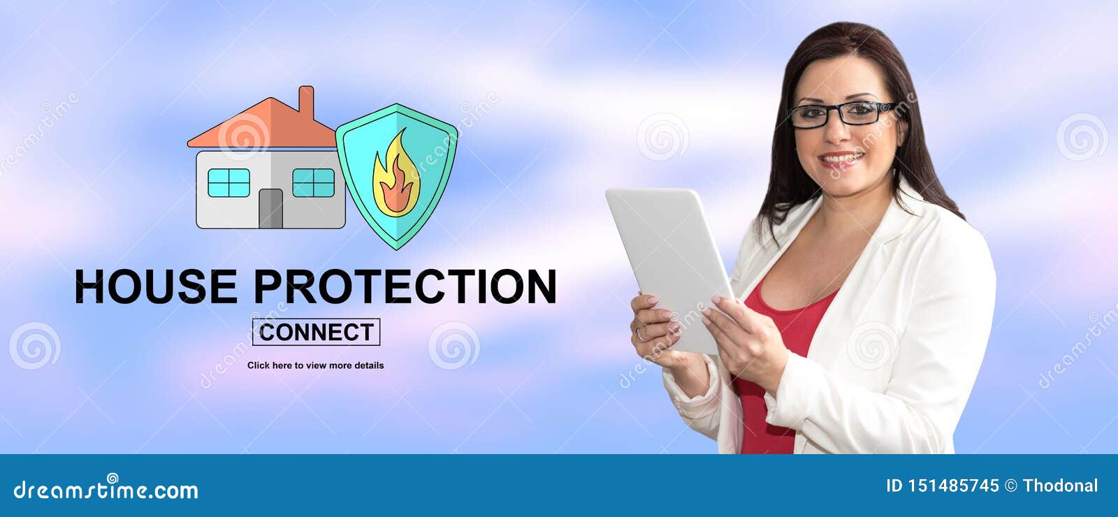 Concept of House Protection Stock Image - Image of application, symbol ...