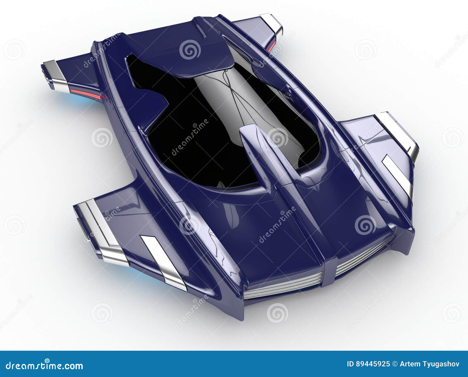 Concept Hover Car H3 Car Technology Stock Illustration - Illustration ...