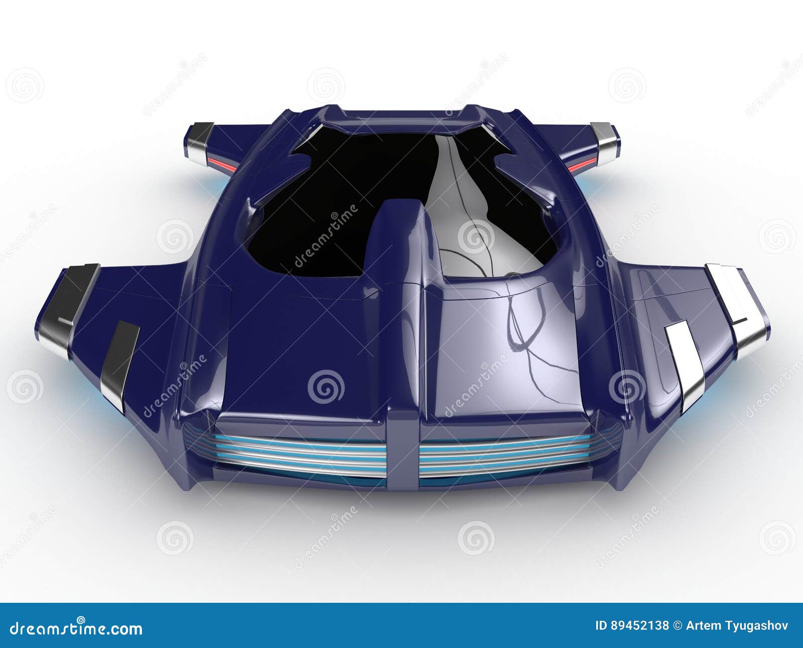 Concept Hover Car H3 Car Technology Stock Illustration - Illustration ...