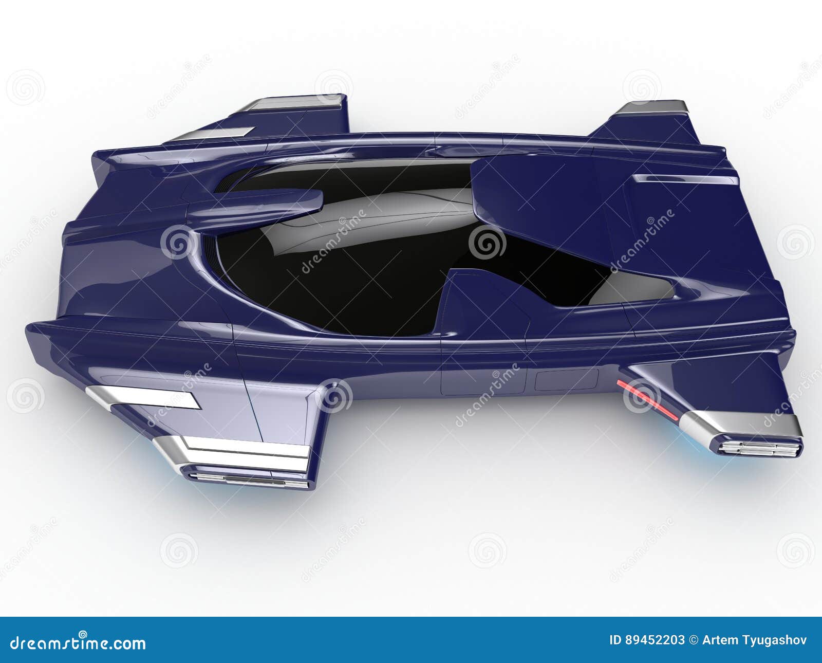 Concept Hover Car H3 Car Technology Stock Illustration - Illustration ...