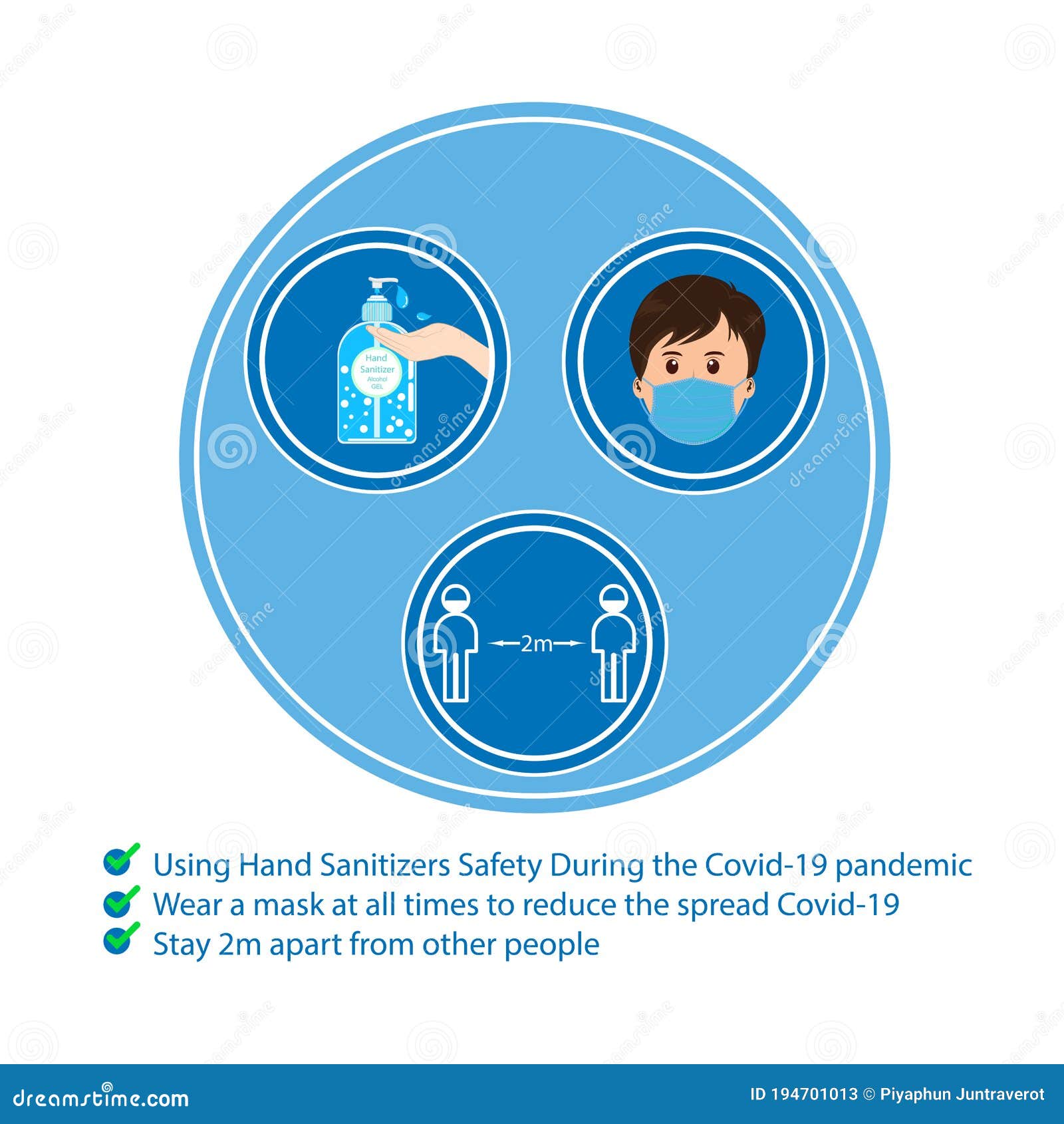Concept How To Prevent the Spread Virus of COVID-19 by Graphics Stock ...