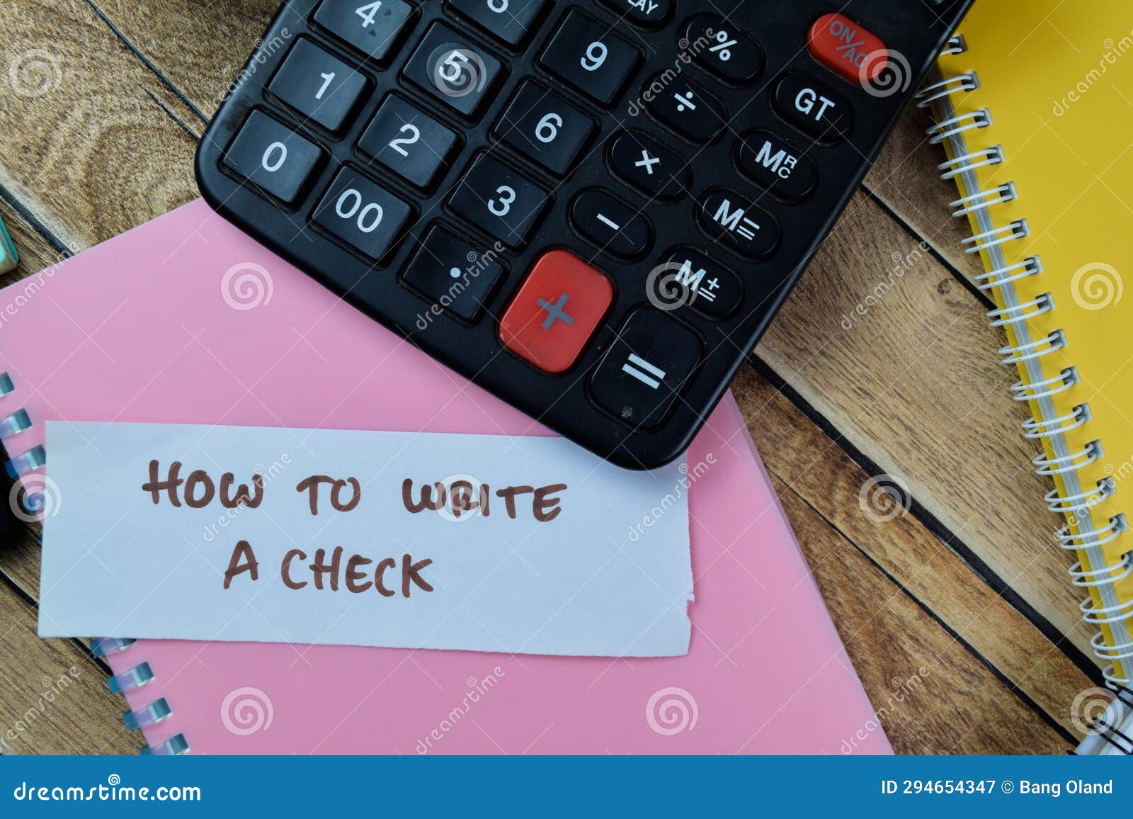 Concept of How To Write a Check Write on Sticky Notes with Stethoscope ...