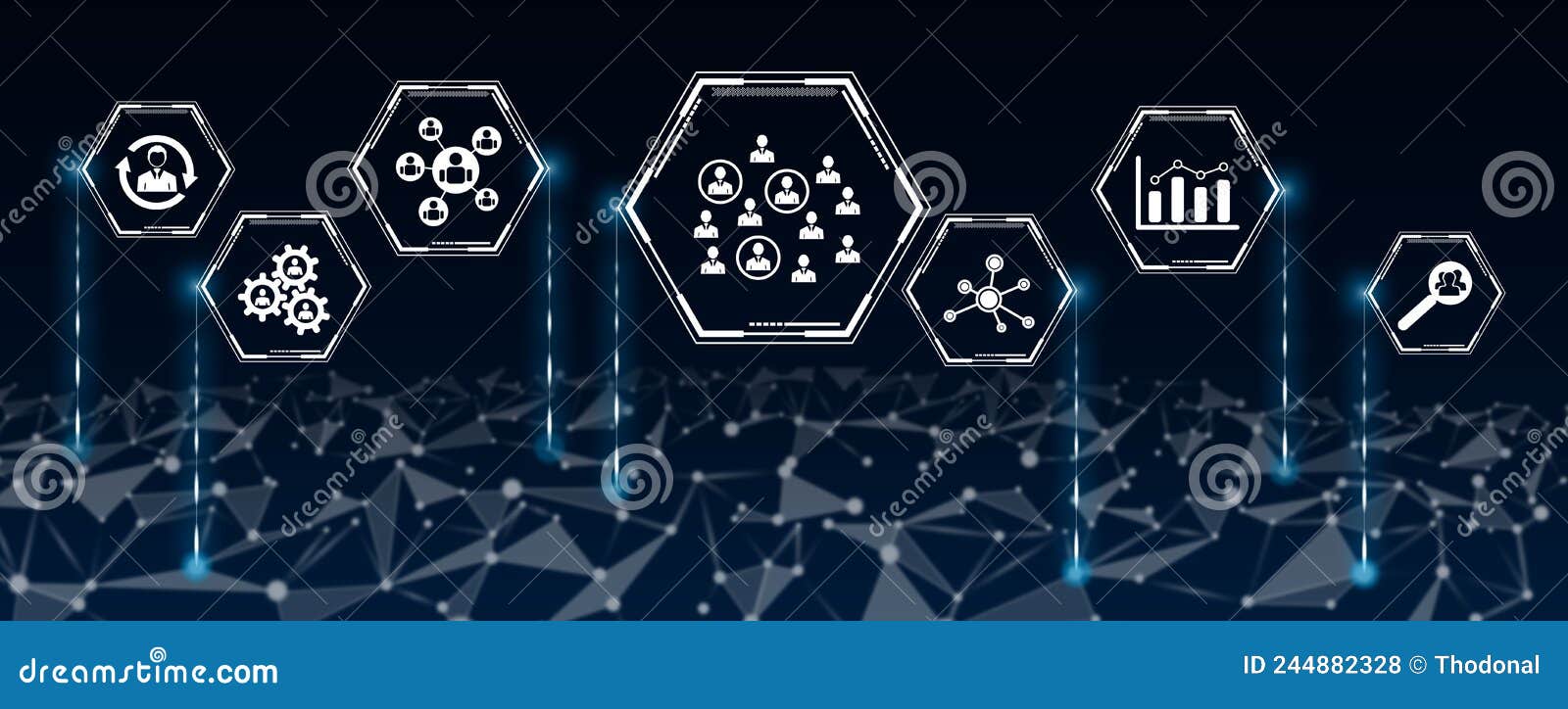 Concept of hrm stock illustration. Illustration of professional - 244882328