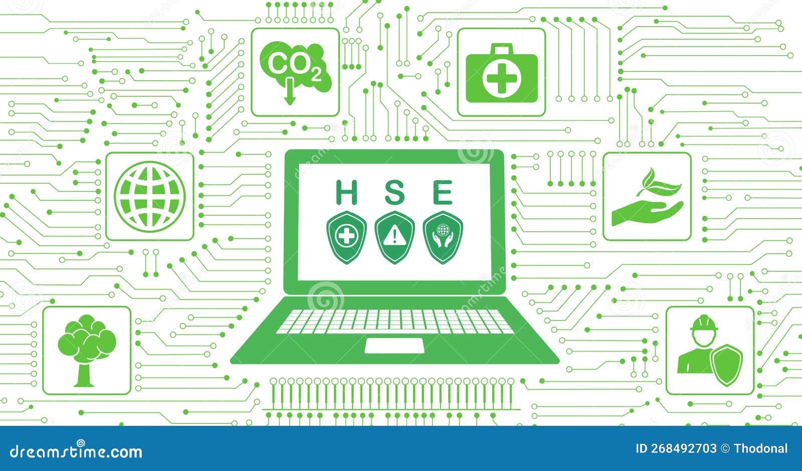 Concept of hse stock illustration. Illustration of information - 268492703