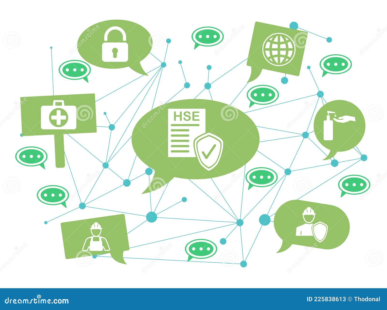 Concept of hse stock illustration. Illustration of responsibility ...