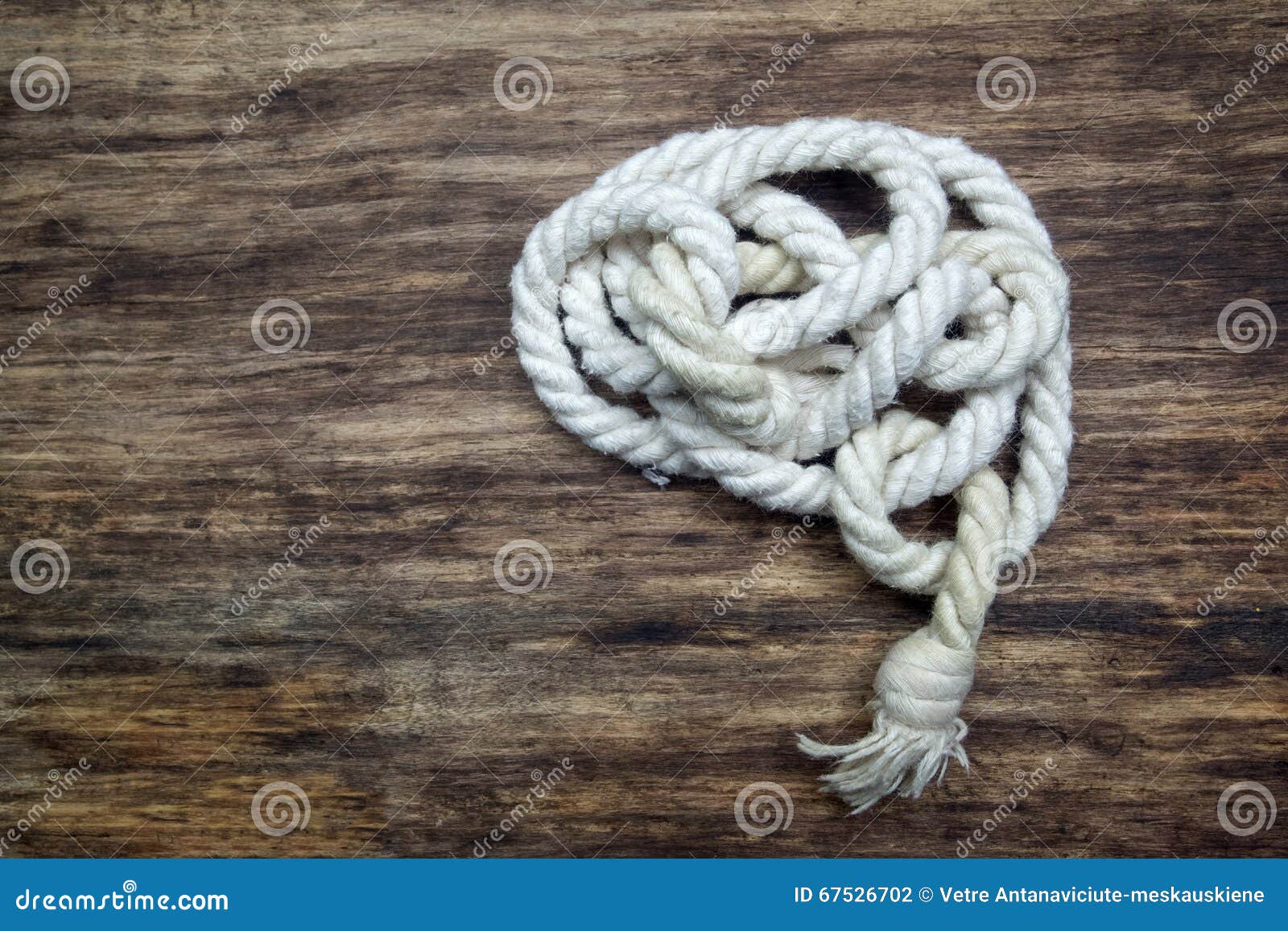 Concept of the Human Brain As a Twisted Rope Stock Photo - Image of ...