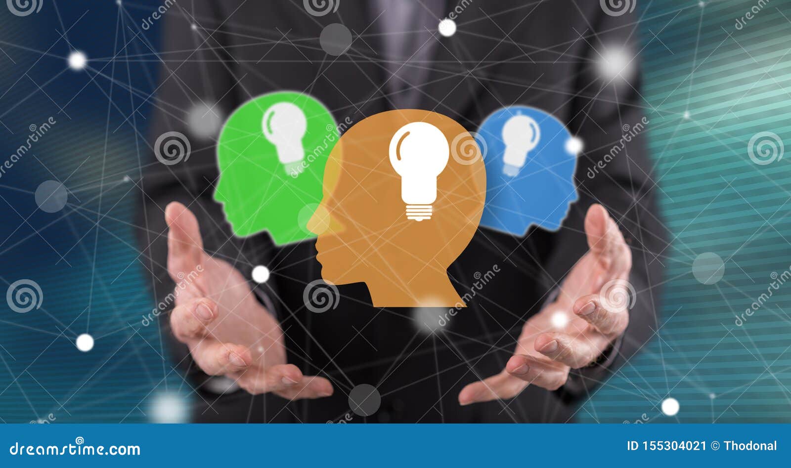 Concept of Human Brain Ideas Stock Image - Image of inspiration ...