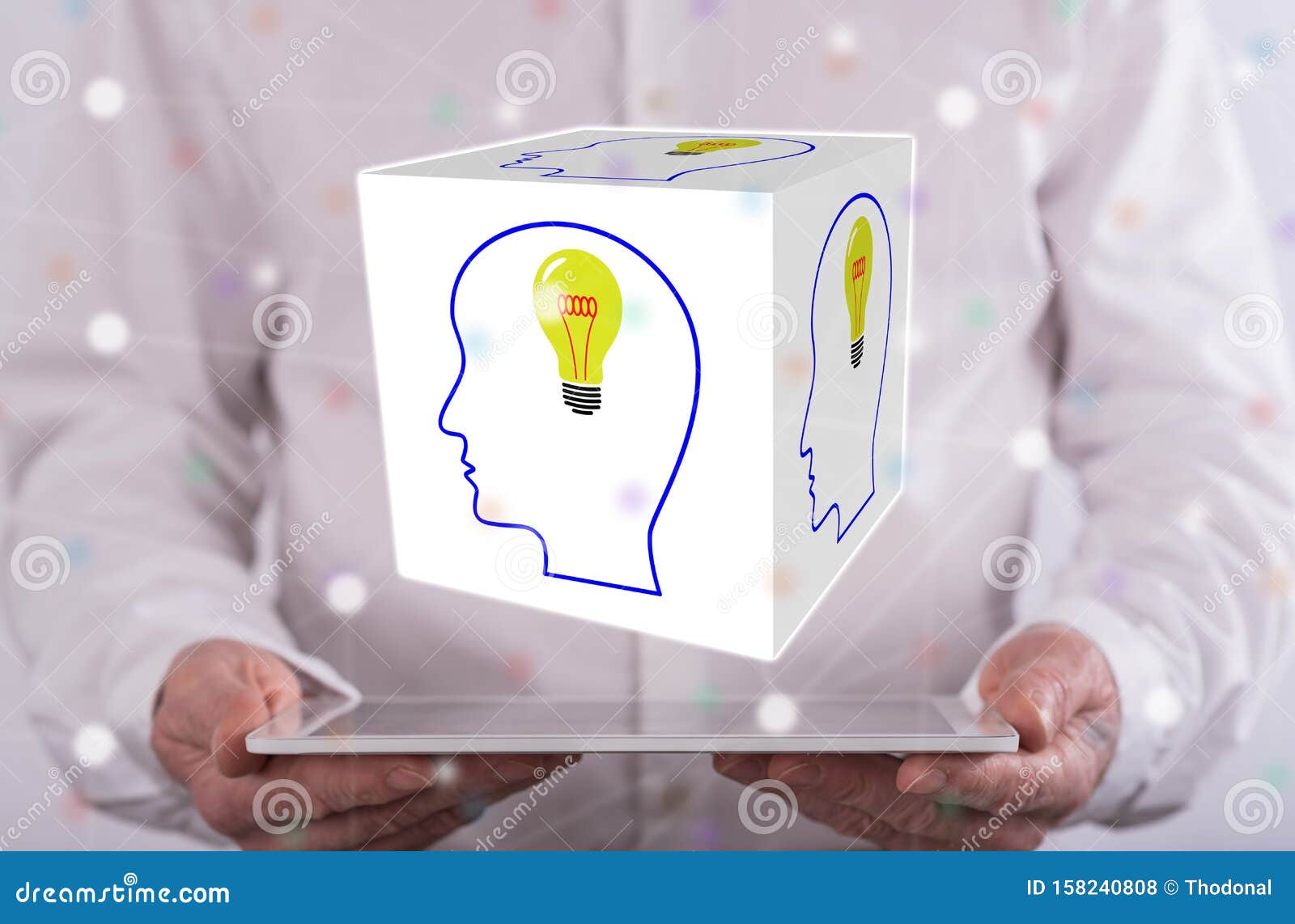 Concept of Human Brain Ideas Stock Photo - Image of idea, background ...