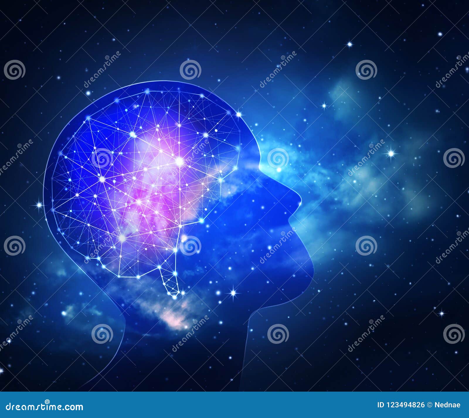 Concept of Human Intelligence. Stock Illustration - Illustration of ...
