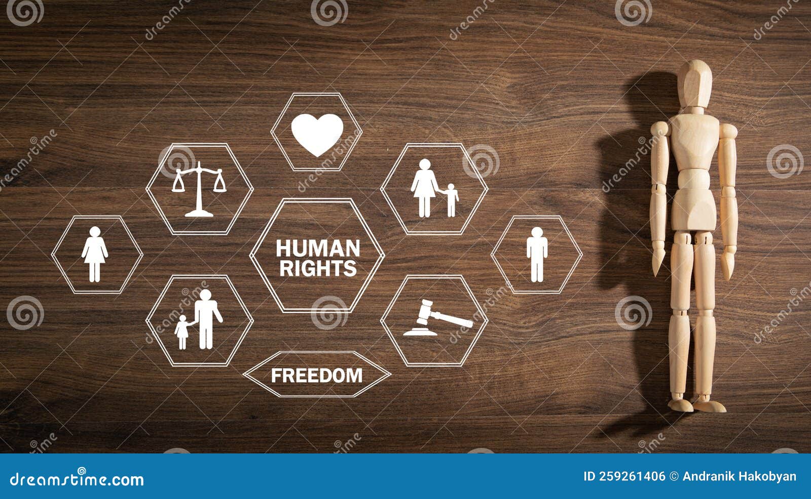 Concept of Human Rights. Social Stock Illustration - Illustration of ...