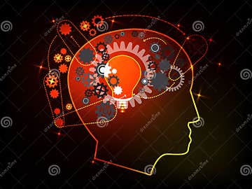 Concept of Human Thinking Model Stock Vector - Illustration of ...