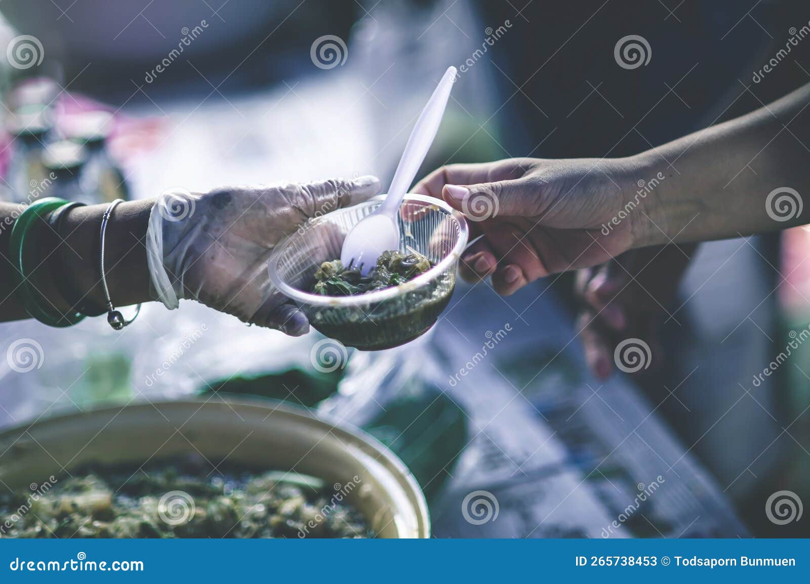 The Concept of Humanitarian Assistance: Sharing Food To the Poor Stock ...