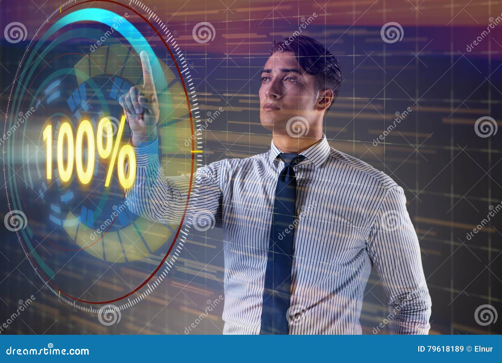 The Concept of Hundred Percent 100 Stock Image - Image of percent ...