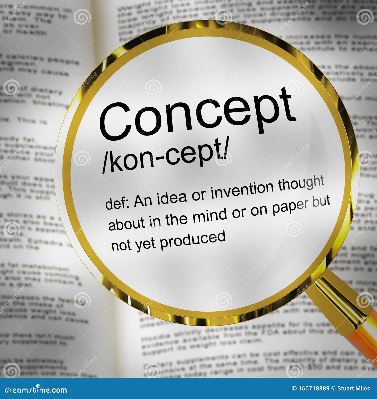 Concept or Hypothesis Icon Means Visualising the Idea - 3d Illustration ...