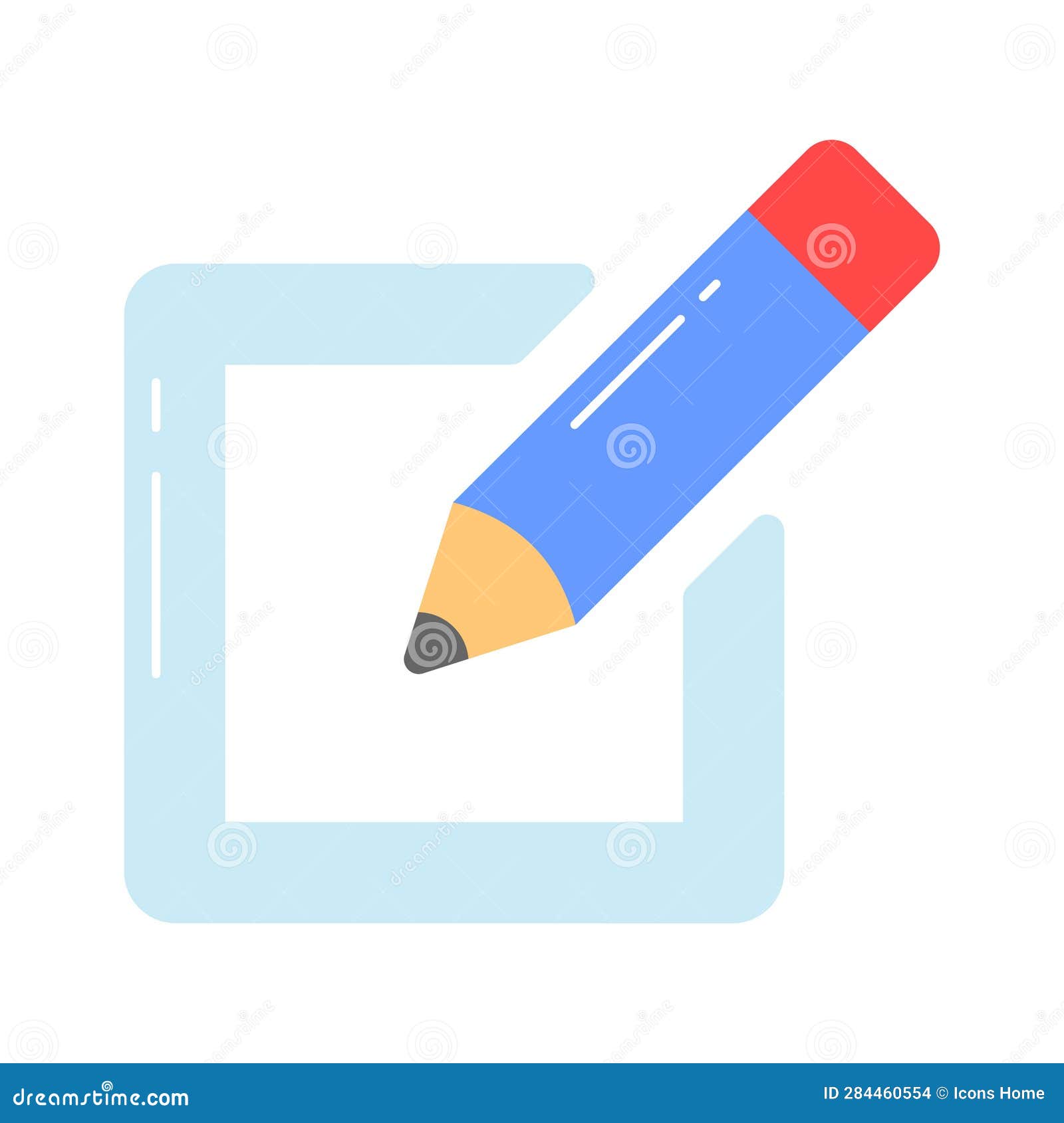 Concept Icon of Edit in Flat Design Style, Ready To Use Vector Stock ...