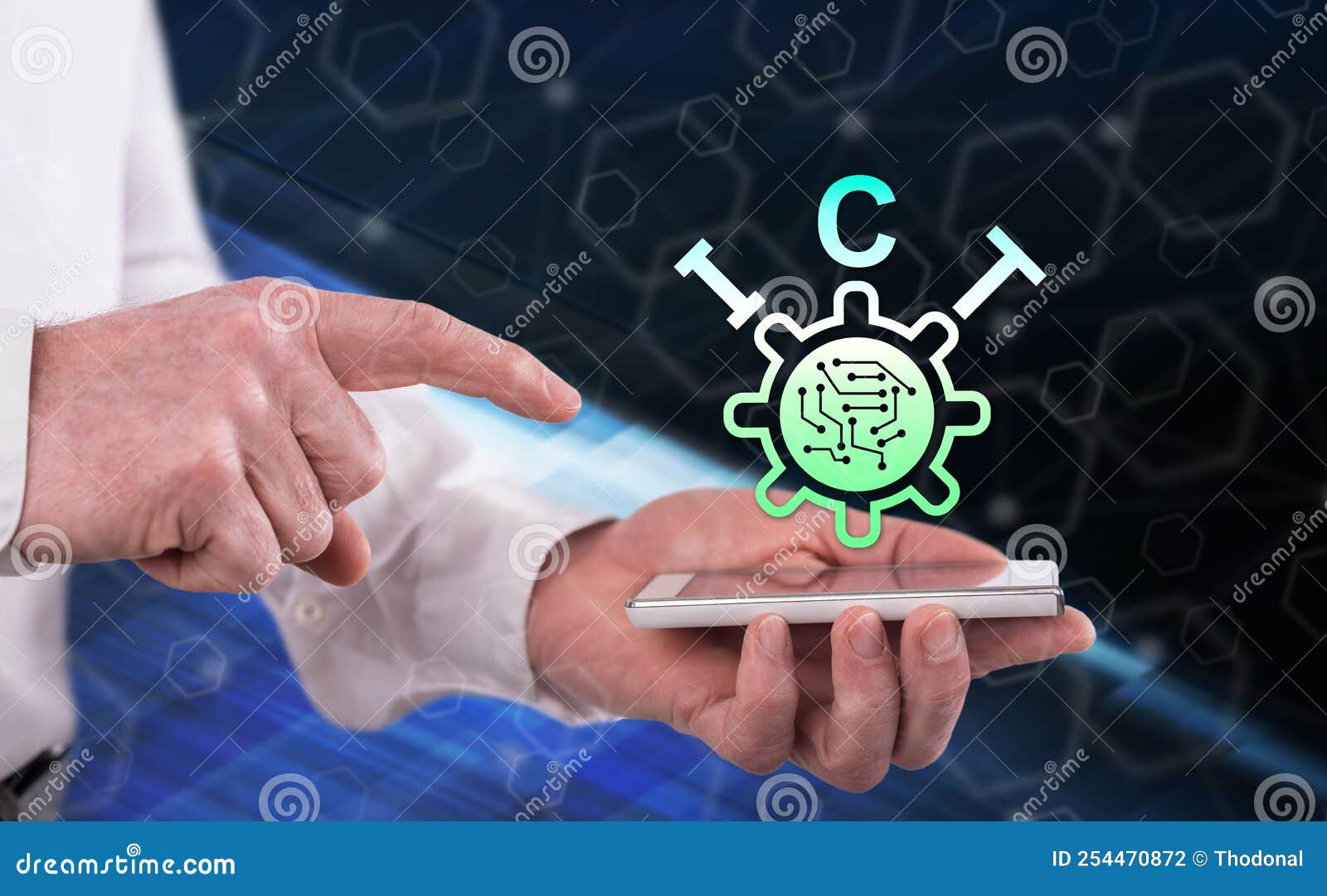 Concept of ict stock photo. Image of communicate, data - 254470872