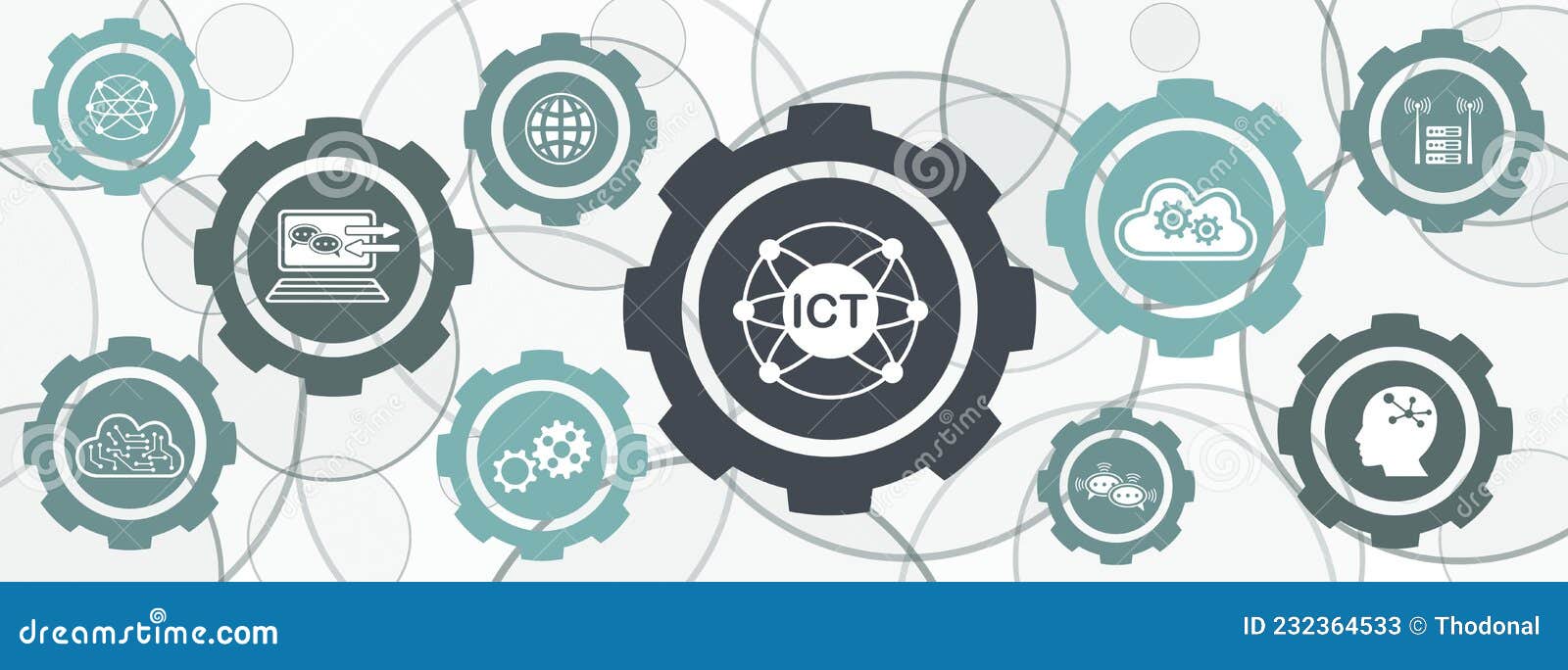 Concept of ict stock illustration. Illustration of website - 232364533