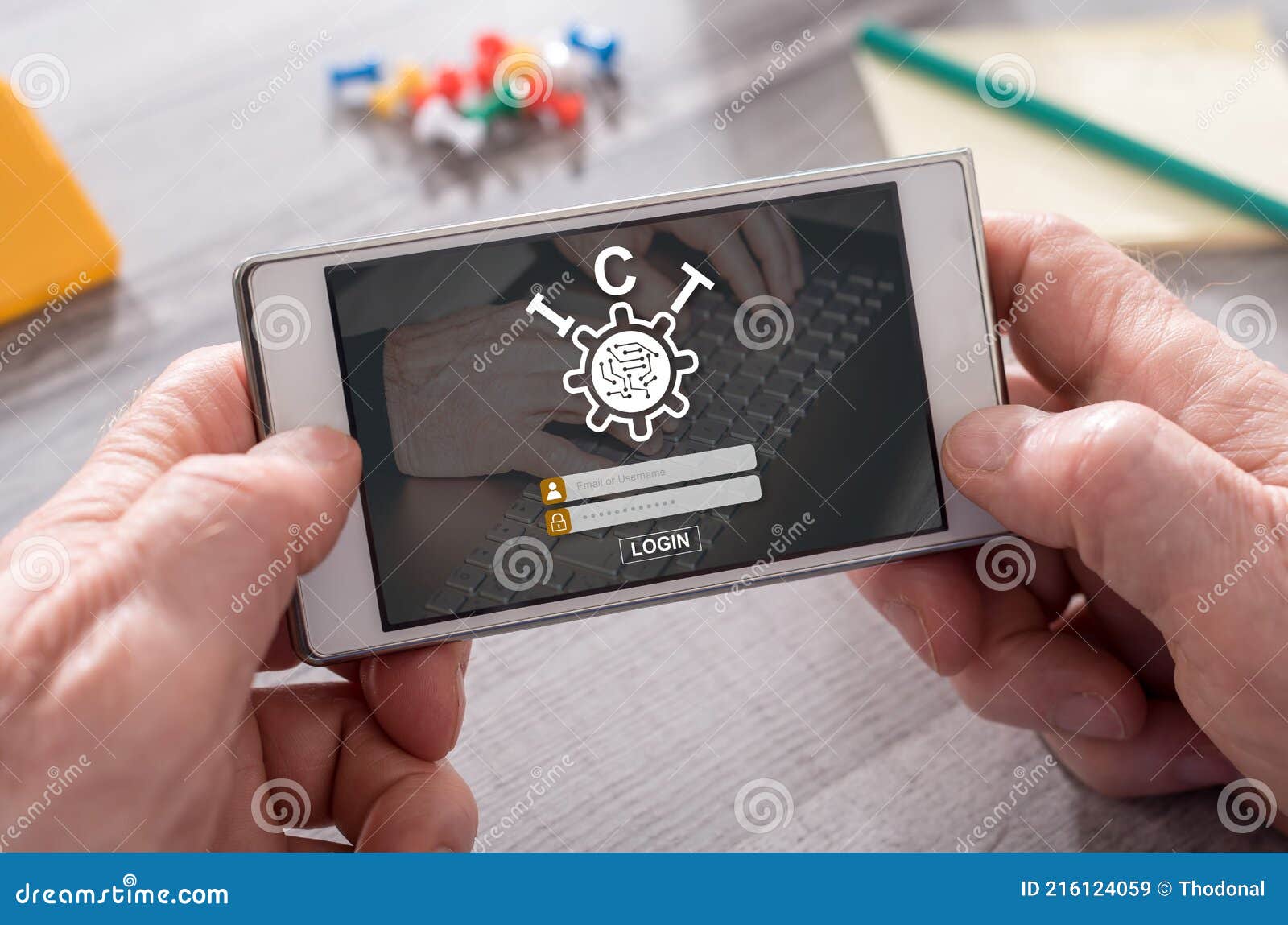 Concept of ict stock image. Image of online, data, communications ...