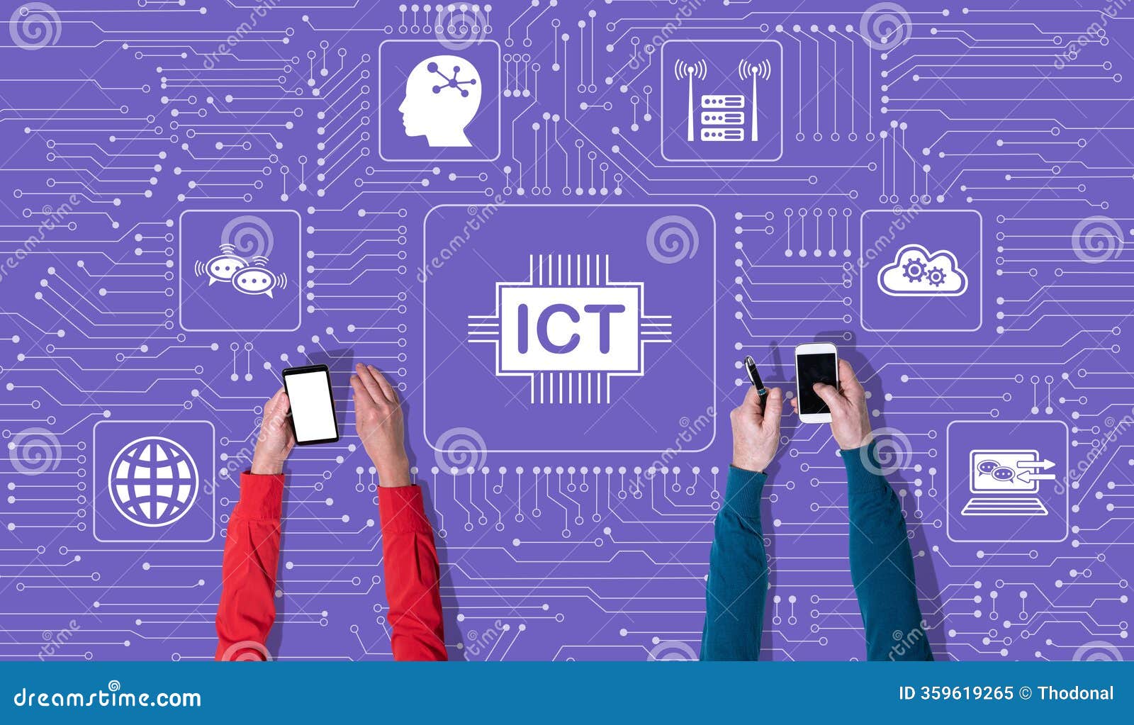 Concept of ict stock image. Image of computing, connection - 359619265
