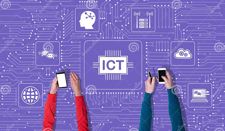 Concept of ict stock image. Image of computing, connection - 359619265