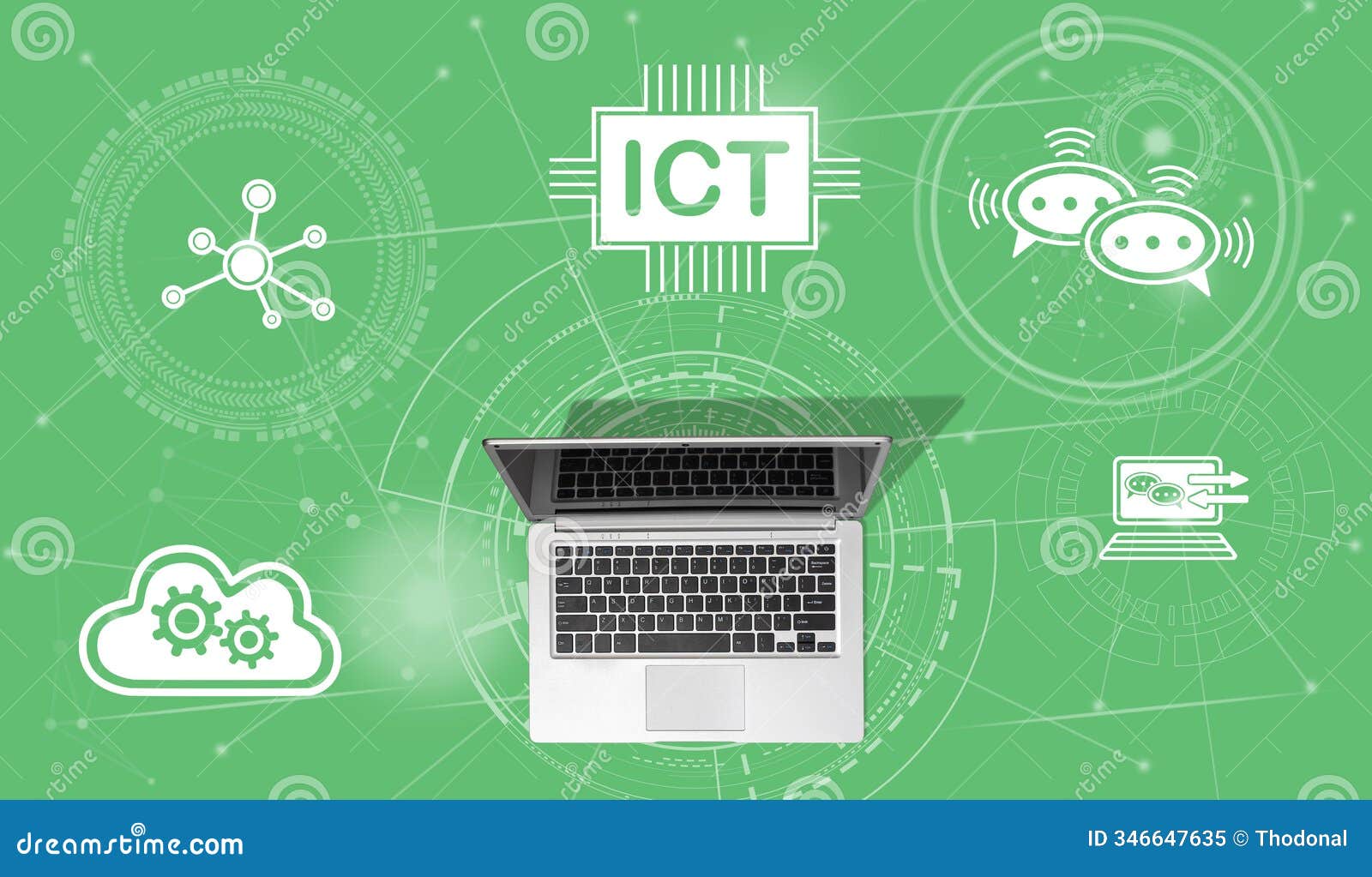 Concept of ict stock image. Image of website, technology - 346647635