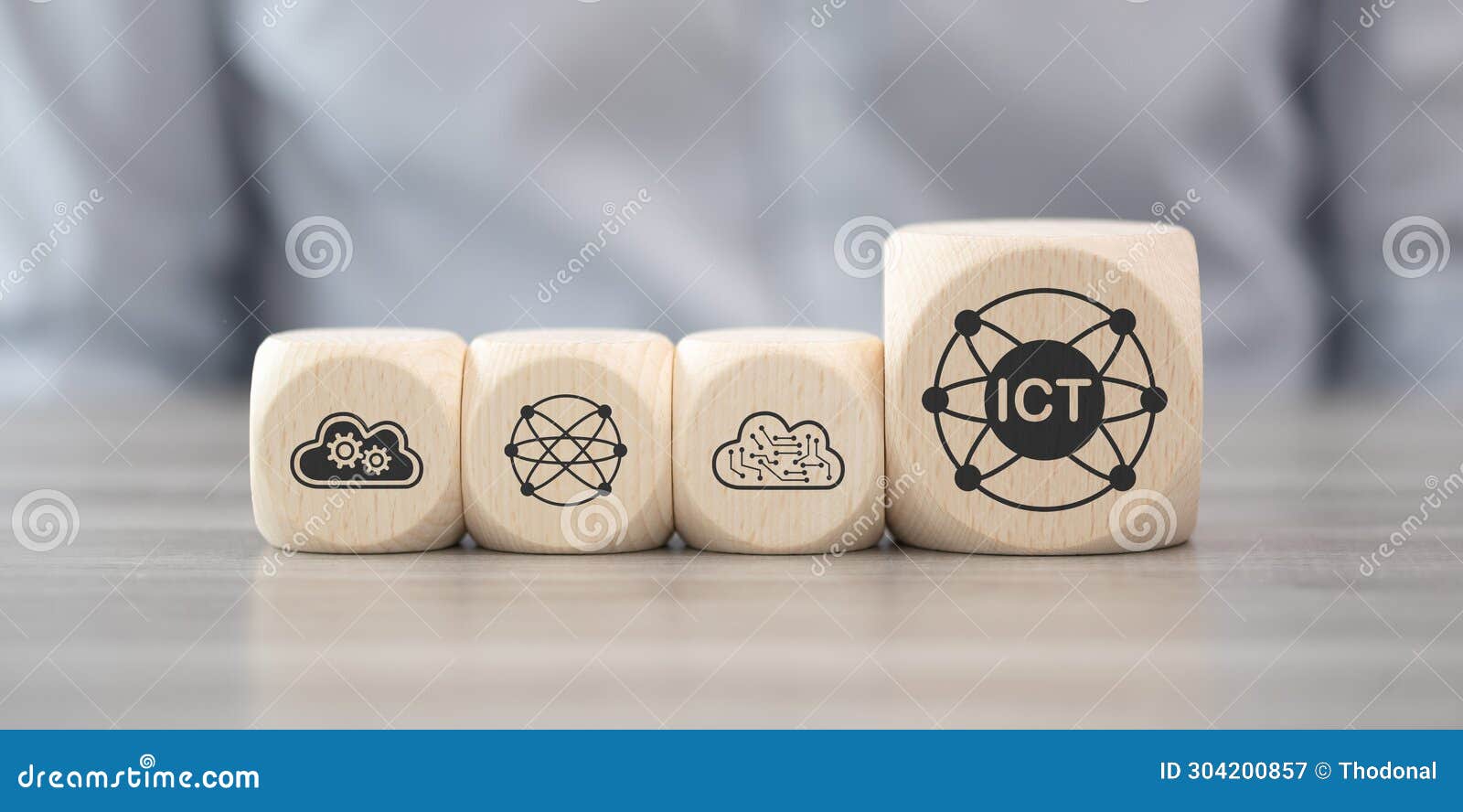 Concept of ict stock image. Image of block, technology - 304200857