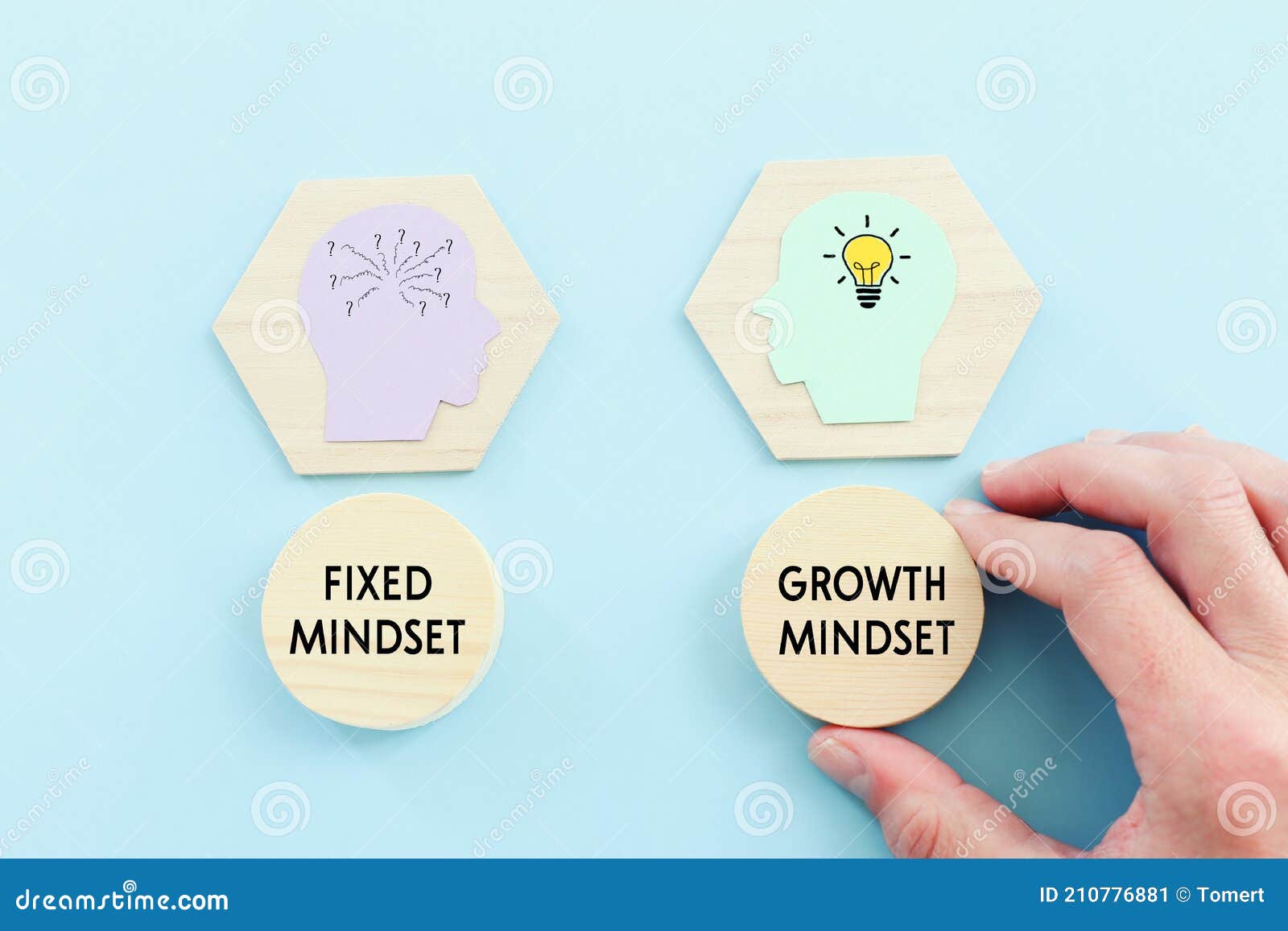 Concept Idea of Choosing the Right Strategy. Fixed Mindset Vs Growth ...